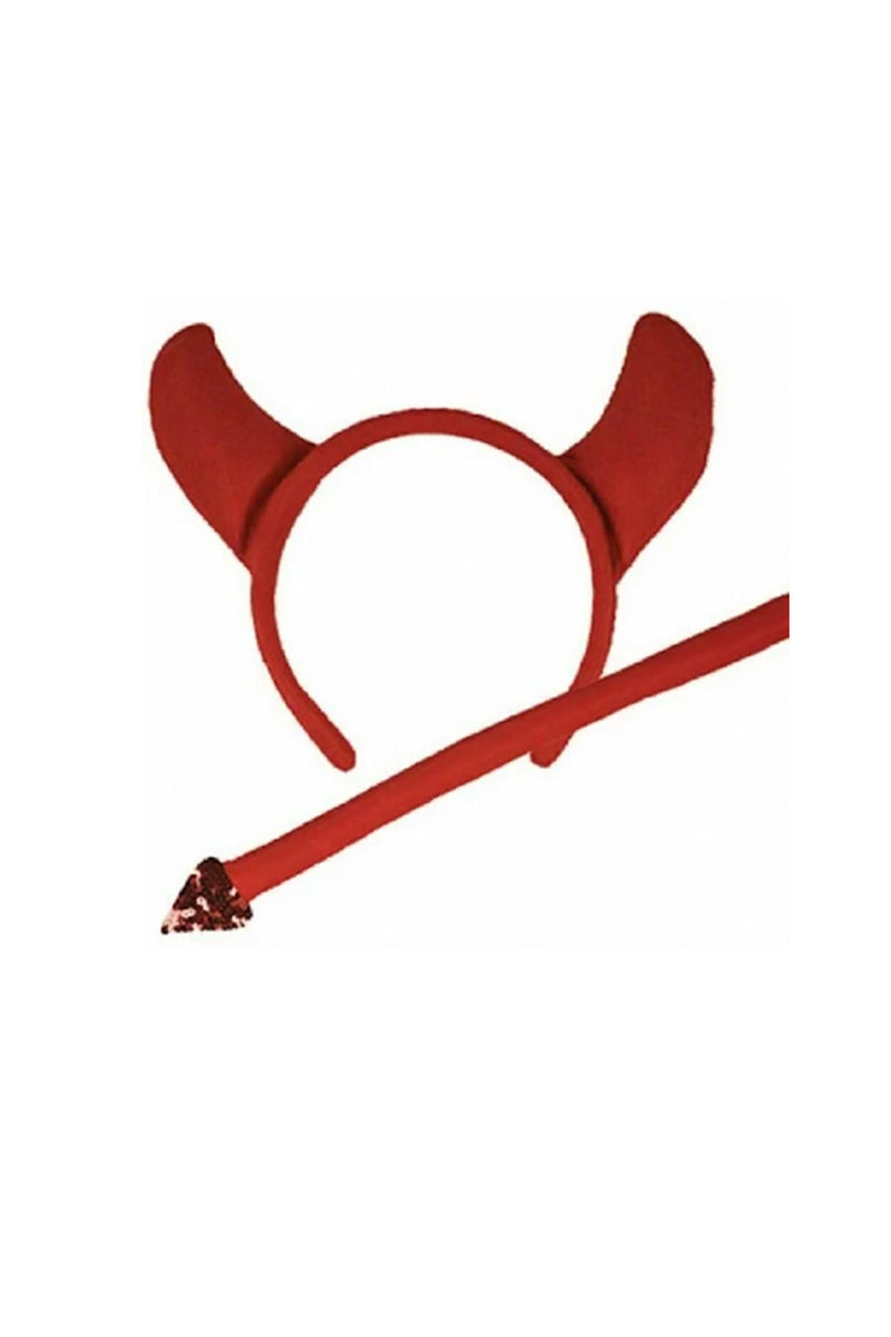 Devil Horns & Tail Devil Costume Kit | Free Shipping Over $39 | Julbie
